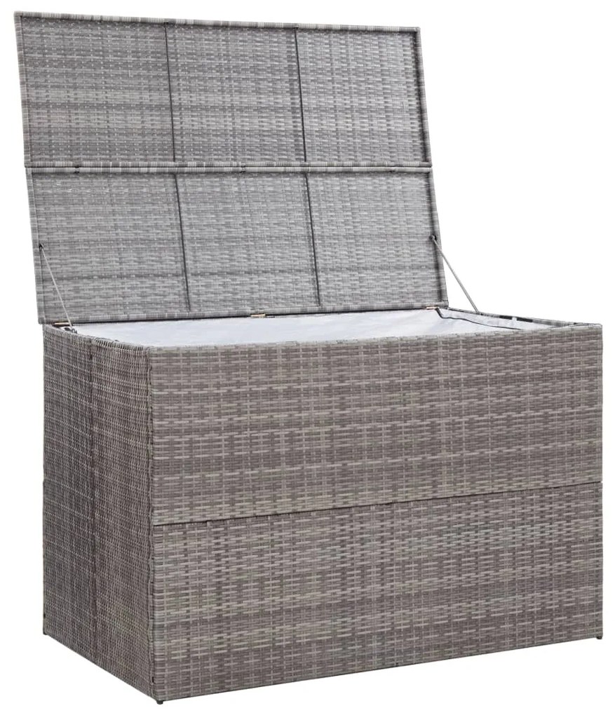 vidaXL Marketos Zahradní úložný box šedý 150 x 100 x 100 cm polyratan