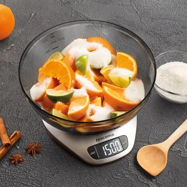 TESCOMA Digitální kuchyňská váha s mísou GrandCHEF 5,0 kg
