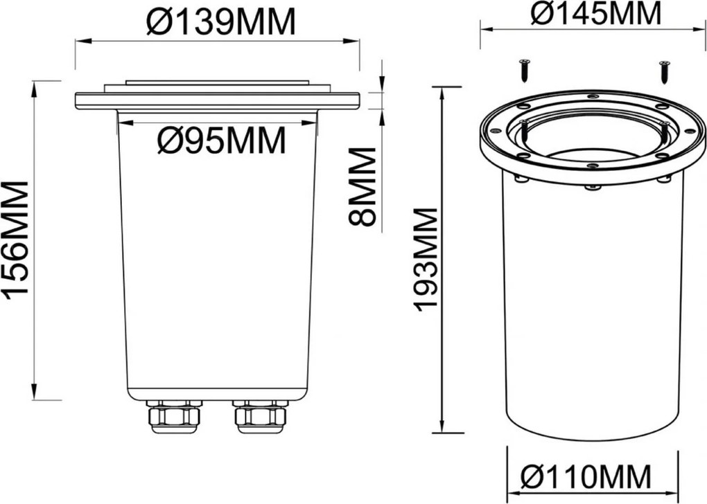 IMPR 730478 Deko-Light zemní svítidlo Pavo kulaté 220V GU10 9W stříbrné (930538-730473) - DEKOLIGHT