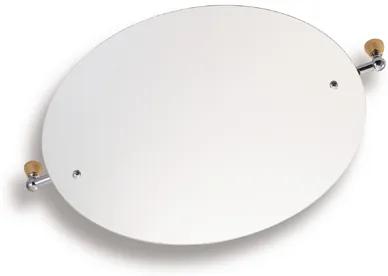 Novaservis - Zrcadlo s výklopným držákem ovál 60x50 cm Metalia 3 satino/chrom