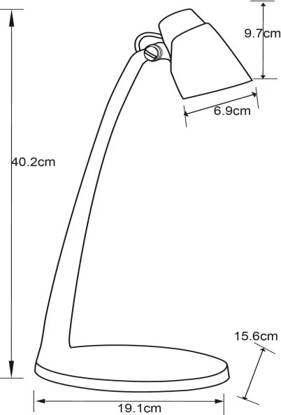 Lucide 18660/05/02 - LED Stolní lampa LUDO LED/4,5W/230V černá/zlatá