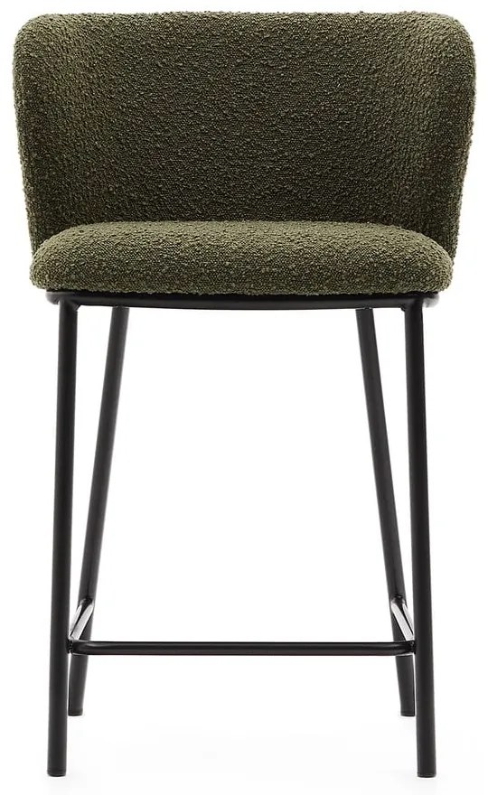 Zelená barová židle (výška sedáku 65 cm) Ciselia – Kave Home