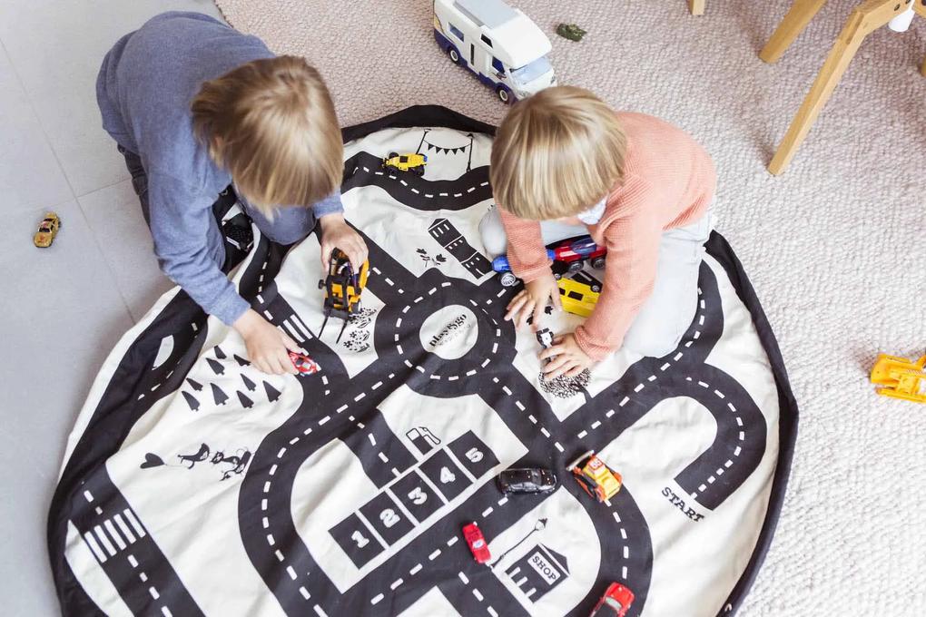 PLAY&GO Hrací podložka a vak na hračky Roadmap Thunderbolt