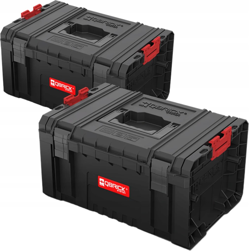 Qbrick System Pro Toolbox 2.0 plastová modulární skříňka na nářadí x2