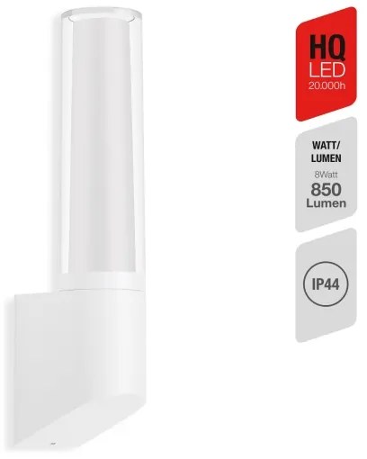 Telefunken 311306TF - LED Venkovní nástěnné svítidlo LED/8W/230V 4000K IP44 bílá