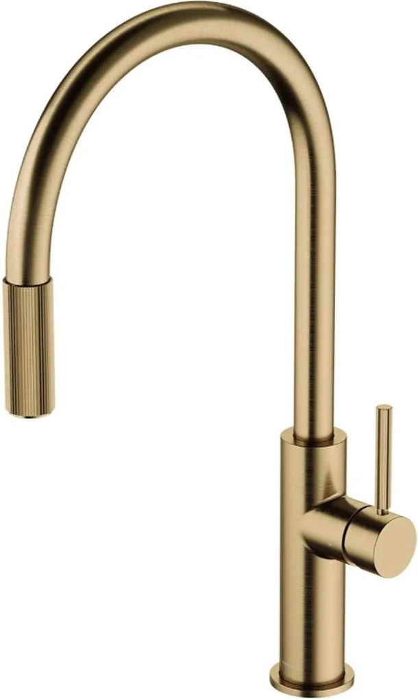 OMNIRES Switch - Dřezová baterie s výsuvnou koncovkou a filtrační funkcí, kartáčovaný bronz SW9059BR
