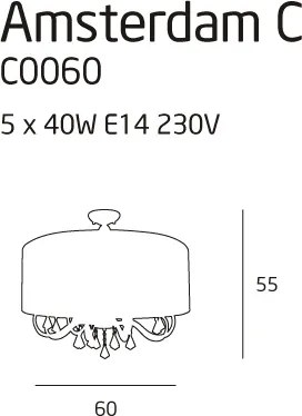 Stropní svítidlo Maxlight AMSTERDAM C0060