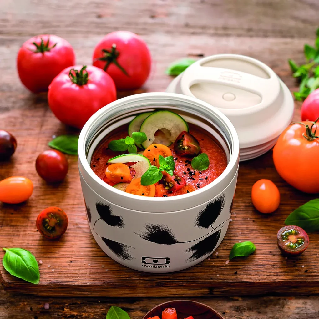 Monbento Svačinový Termo Box Element Graphic Plume 550 ml | BIANO