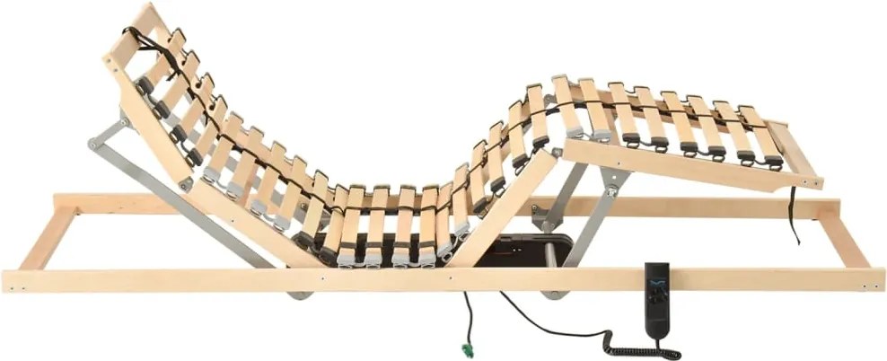 Elektrický lamelový rošt postele s 28 lamelami 7 zón 100x200 cm 321825