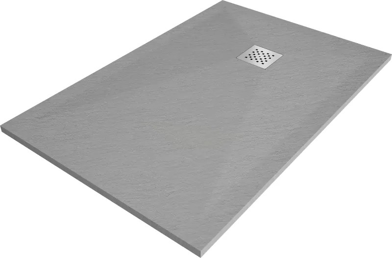 Mexen Stone+ obdélníková kompozitní sprchová vanička 120 x 100 cm, šedý-beton - 44611012