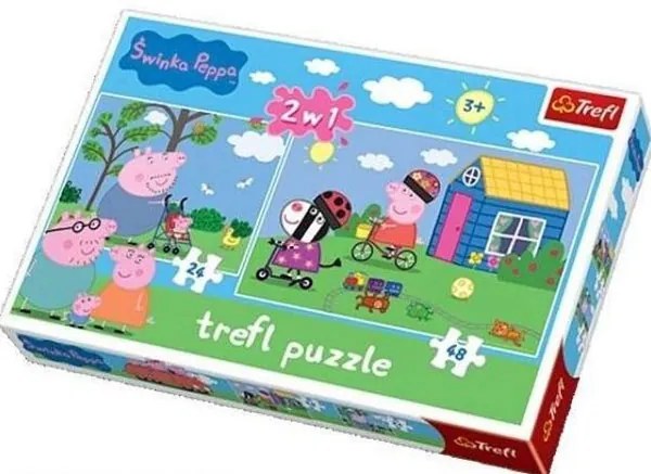 Trefl Prasátko Peppa Pig 2v1 22,7x16,7, 33x22 cm