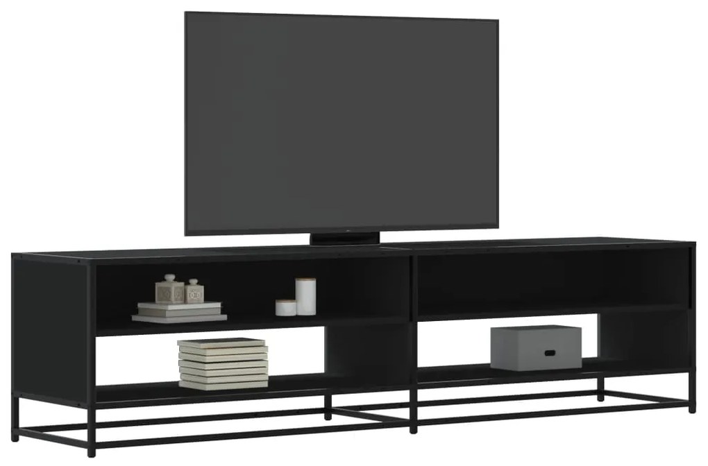TV skříňka černá 180,5 x 40 x 46 cm kompozitní dřevo 3300800