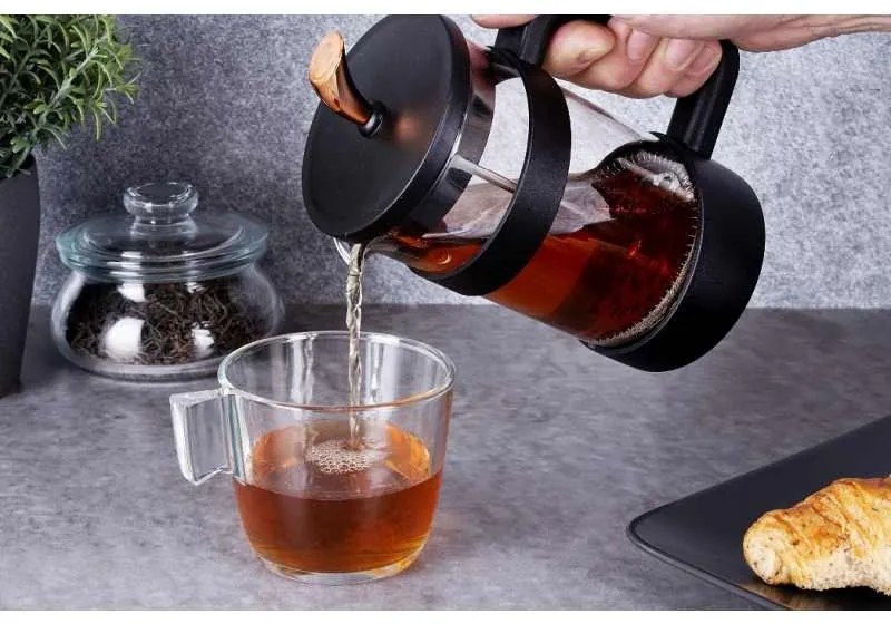 BERLINGERHAUS Konvice na čaj a kávu French Press 1000 ml Black Rose Collection BH-7616