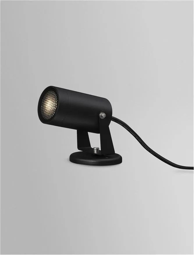 NV 9136184 Venkovní svítidlo DESTRY černý hliník a čiré sklo plástvový difuzor proti oslnění GU10 1x10W 220-240V bez žárovky IP54 - NOVA LUCE
