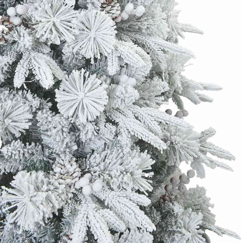 Umělý Skládací Vánoční Strom s stojanem Bílá 210 cm PE a PVC 3397493