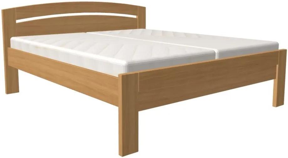 Jelínek Dřevěná postel Michaela plus s rovným čelem