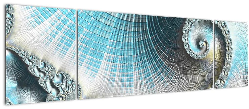 Obraz texturované spirály (170x50 cm)