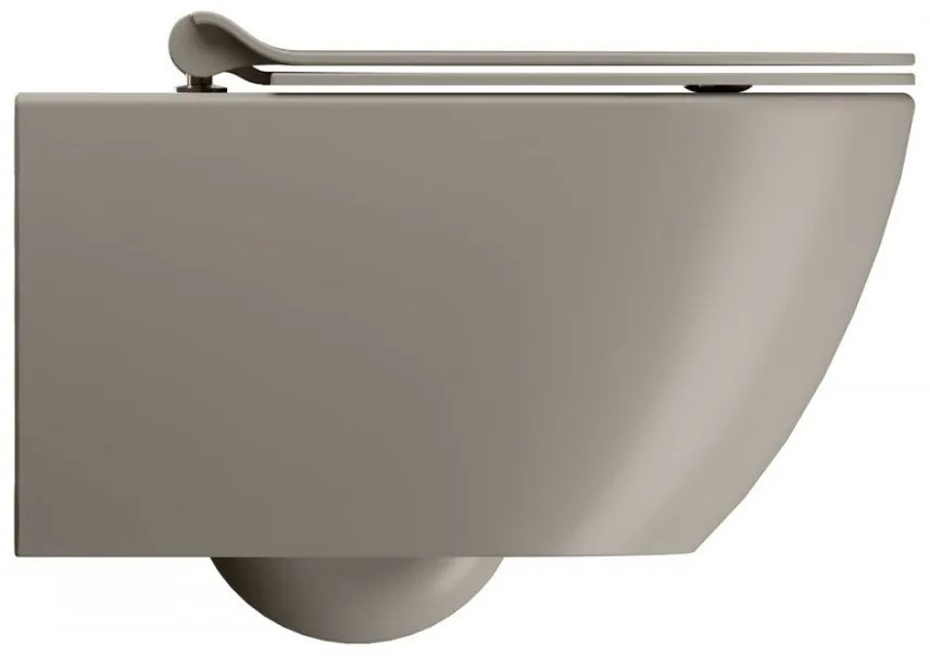 GSI PURA závěsná WC mísa, Swirlflush, 36x55cm, tortora dual-mat 881505