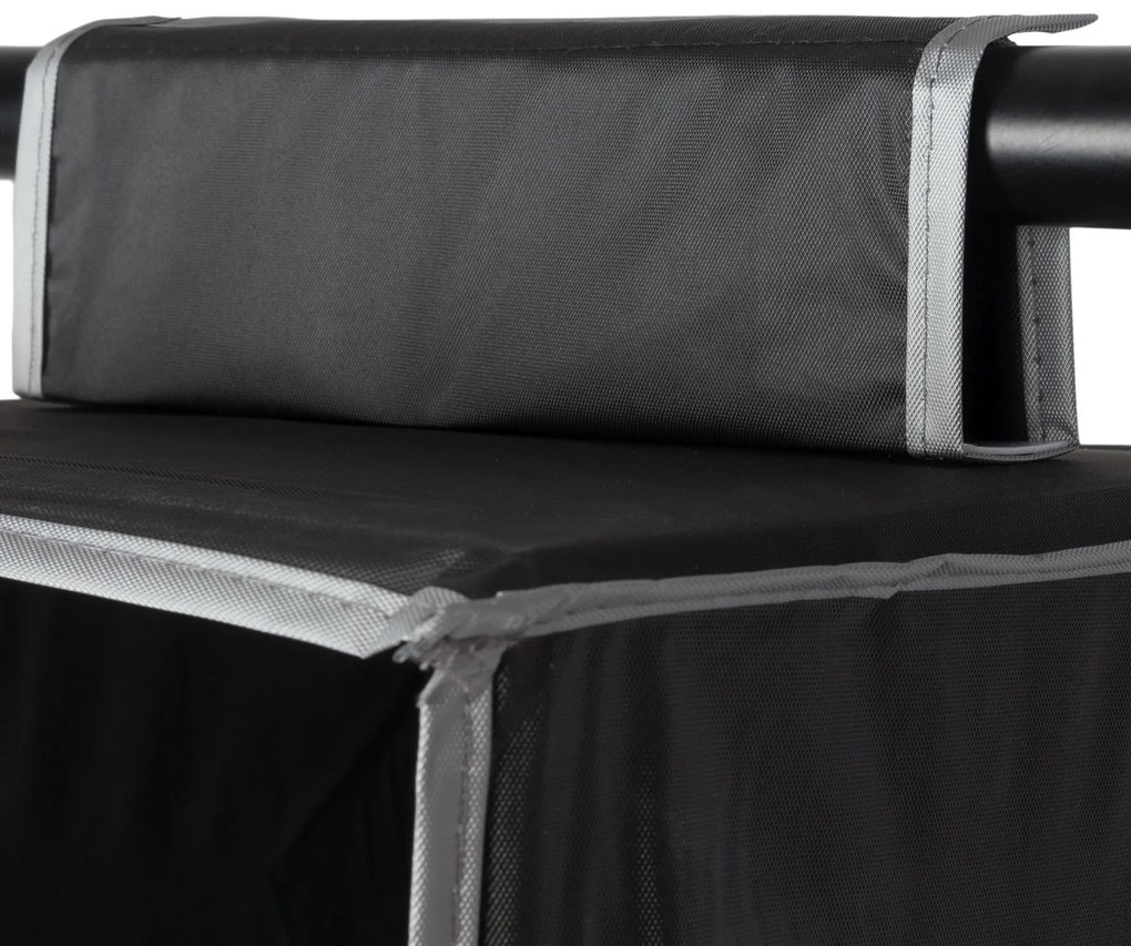 Závěsný organizér na oblečení Compactor URBAN 30 x 30 x 128 cm – 6 polic, černý