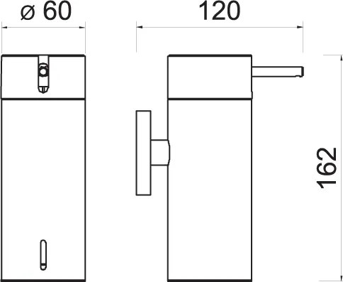Ferro Smile Dávkovač mýdla SMILE, chromová, ASM34