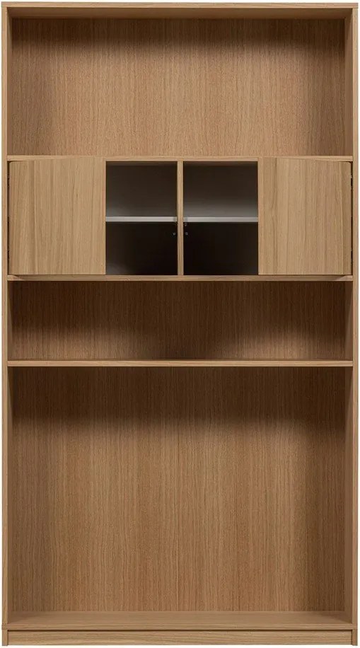 Modulární knihovna v dekoru dubu v přírodní barvě 110x199 cm Modulair – vtwonen