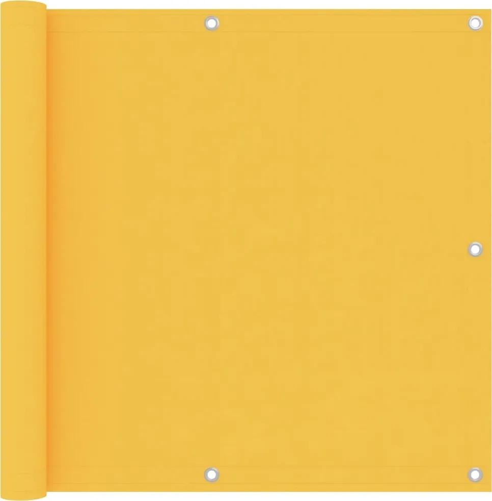 vidaXL Balkonová zástěna 90 x 300 cm 100% polyester oxford [134916] Barva: white and yellow