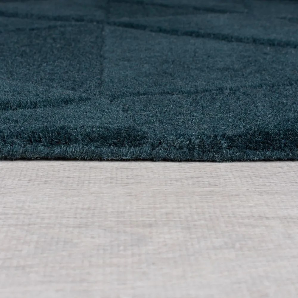 Flair Rugs, Kusový koberec Moderno Shard Teal, 160x230, modrá, chodba / předsíň