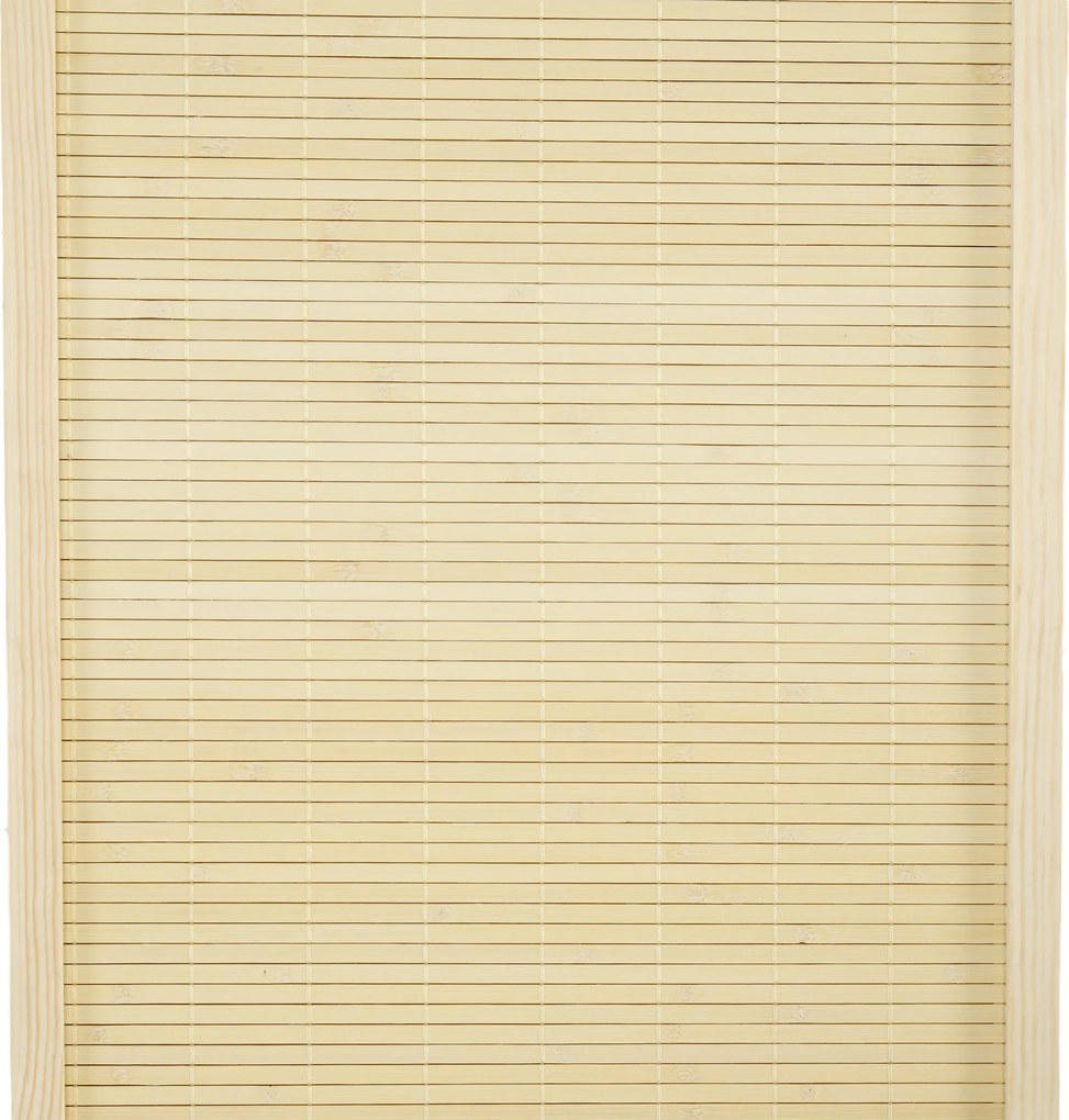 HOMCOM Bambusový paravan do interiéru 4 panely 180 x 180 cm - Přenosný paravan