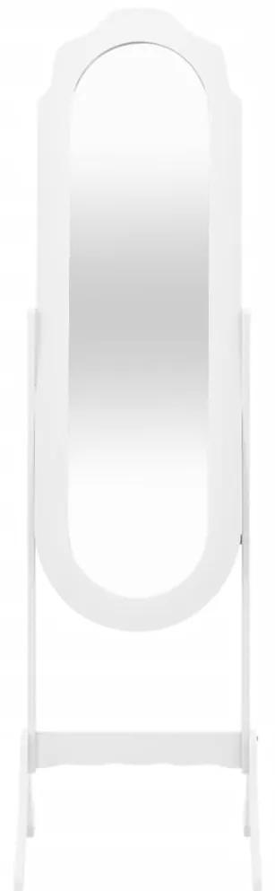 Volně stojící zrcadlo bílé 45,5x47,5x160 cm kompozitní dřevo - Default Title