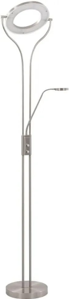Stojací lampa stojací lampa 18 w stříbrná 180 cm stmívatelná