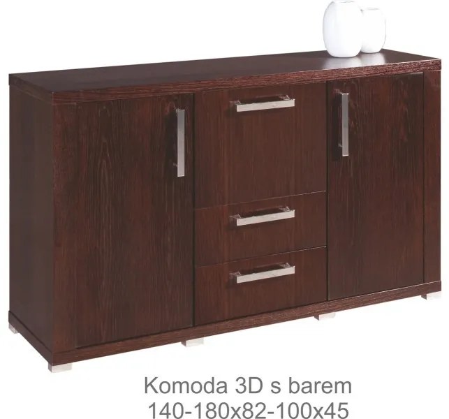 Komoda s barem 2 NEMI (180x100x45)