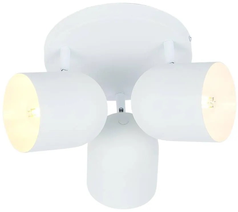 Bílé stropní svítidlo Azuro pro žárovku 3x E27 s kulatou základnou  - Candellux