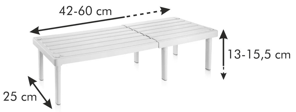 TESCOMA Nastavitelná police FlexiSPACE 420-600 mm