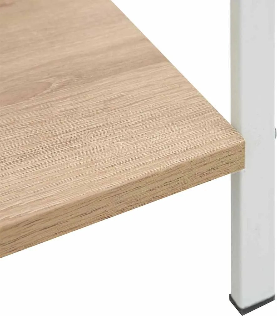 4patrová knihovna dub 60 x 27,6 x 124,5 cm kompozitní dřevo 288225