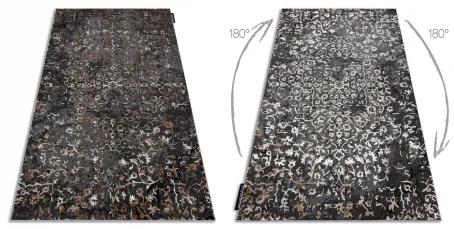 Moderní koberec DE LUXE 2080 ornament vintage Strukturální šedá velikost 140x190 cm | krásné koberce cz