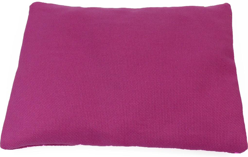 S radostí - vlastní výroba Pohankový polštář růžový Velikost: 60 x 80 cm