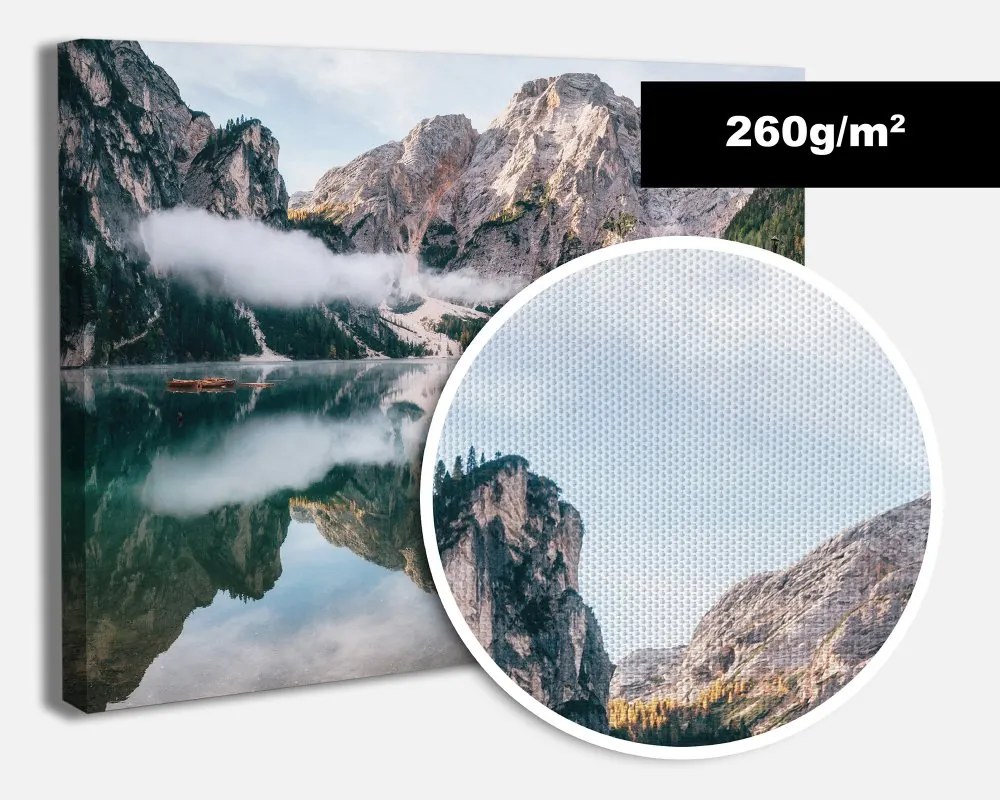 Vícedílný obraz Alpy V Zimním Období 3D Nedostatek Nedostatek Přírodní plátno 150x100