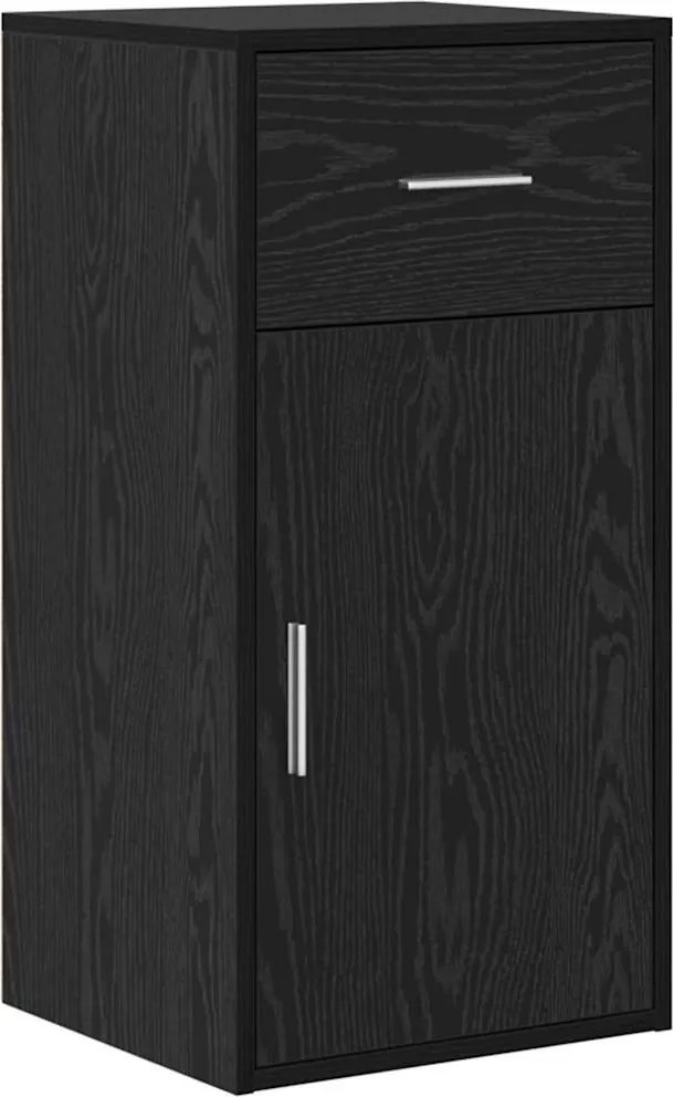 Rohový psací stůl se zásuvkou Černý dub 102 x 88 x 75 cm 3337274