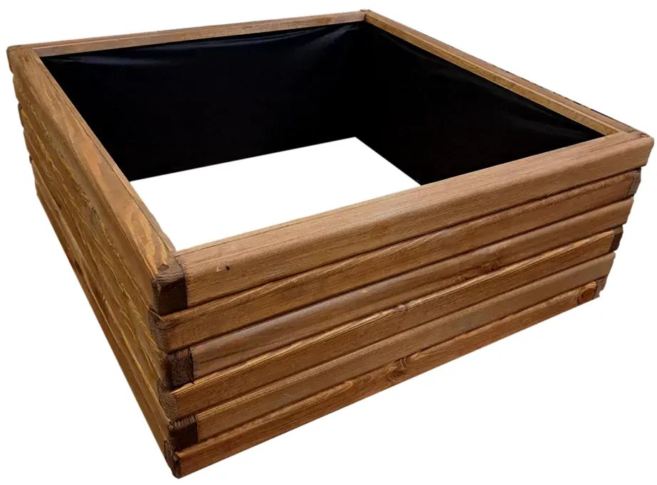 Vyvýšený záhon AZTE WOODLINE, teak,  75x75x30 cm