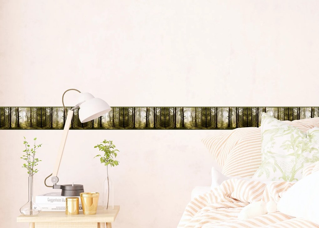 Samolepící bordura na zeď Les | 5 m x 13.8 cm | DWB8214