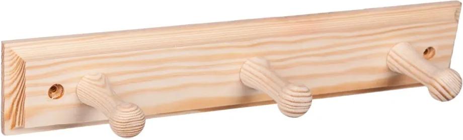 Dřevobox Nástěnný věšák dřevěný 30cm | BIANO
