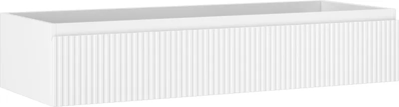 Mexen Rivel, koupelnová skříňka 120 cm, 1 zásuvka, drážkovaná, bílá matná, 91A20-12023-1-BF01