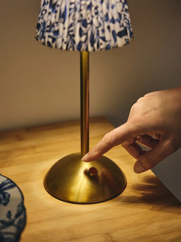 Sinsay - Stolní lampa se vzorovaným stínidlem - zlatá