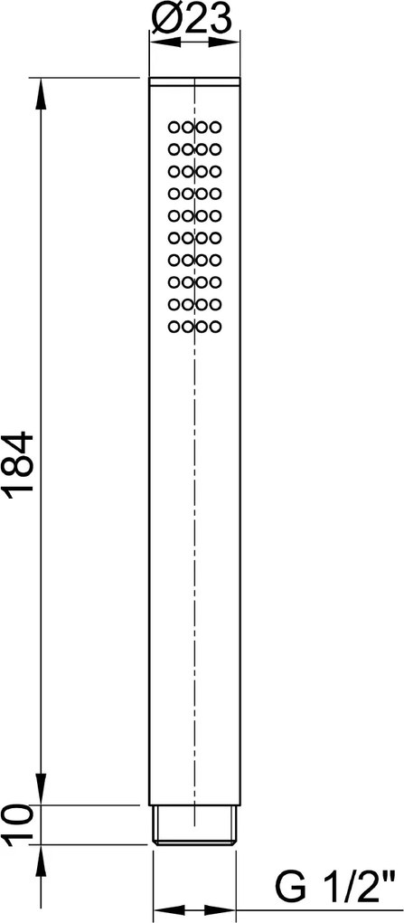 Sapho, MINIMAL ruční sprcha, 184mm, nerez, MI097