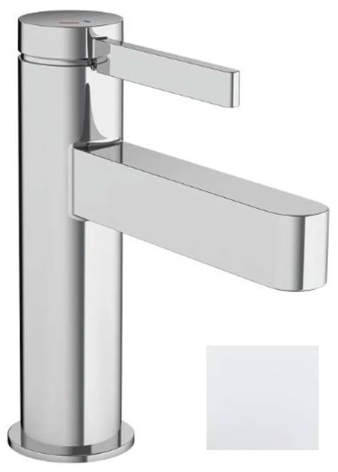 Hansgrohe Finoris - Umyvadlová baterie s výpustí Push-Open, EcoSmart, CoolStart, matná bílá 76012700