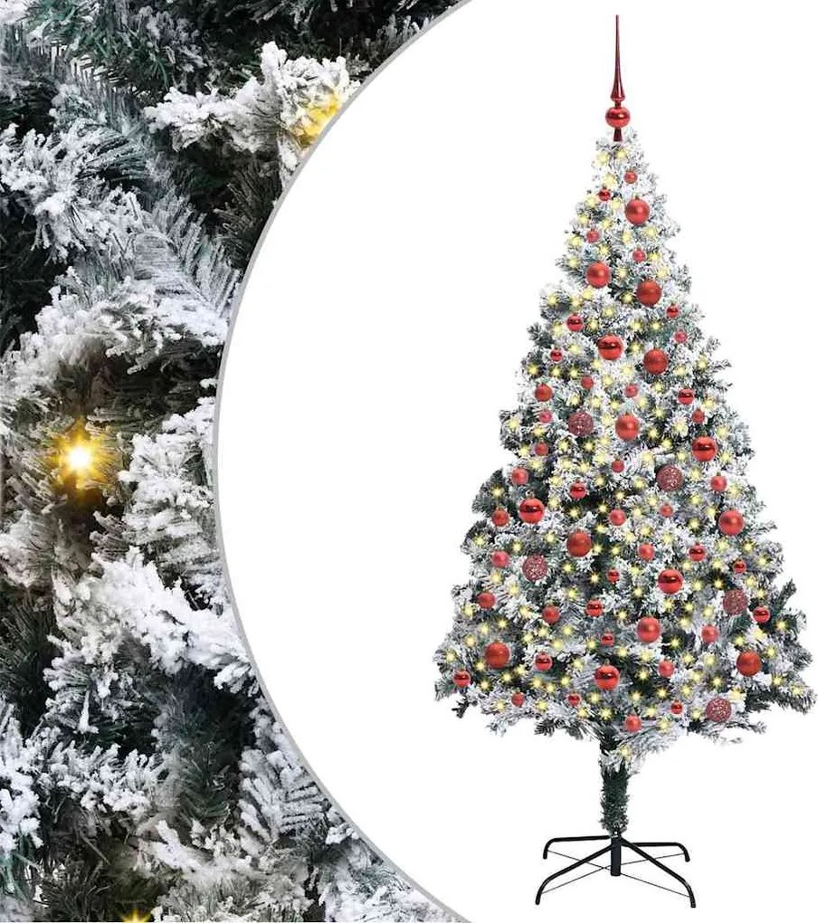 Umělý vánoční stromeček Bílá 180 cm PVC, ocel a plast 3396962