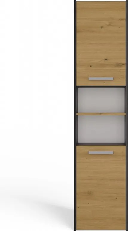 Koupelnový sloupek S40 antracit/dub artisan