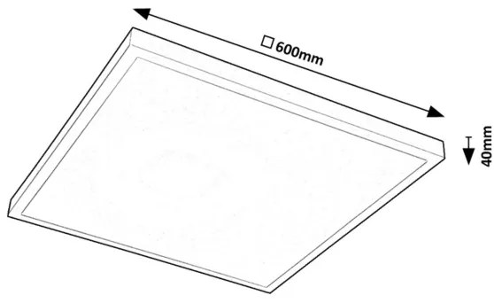Rabalux 71078 - LED Přisazený panel DAMEK LED/40W/230V 4000K 60x60 cm