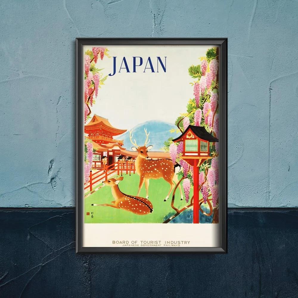 Dekorativní plakát Japonsko Tourst Průmysl Board