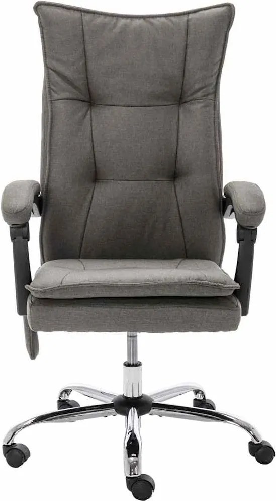 Masážní kancelářská židle šedá textil 20372